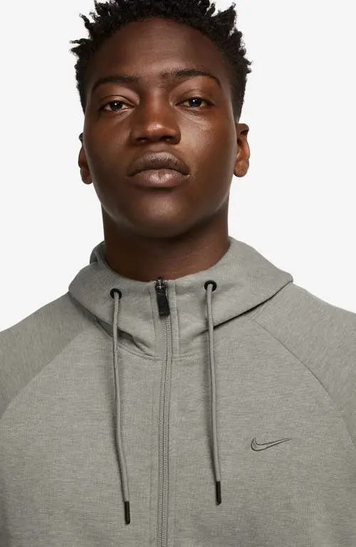 Nike Primary Dri-Fit Full Zip Hoodie In Light Army/ Heather - 40